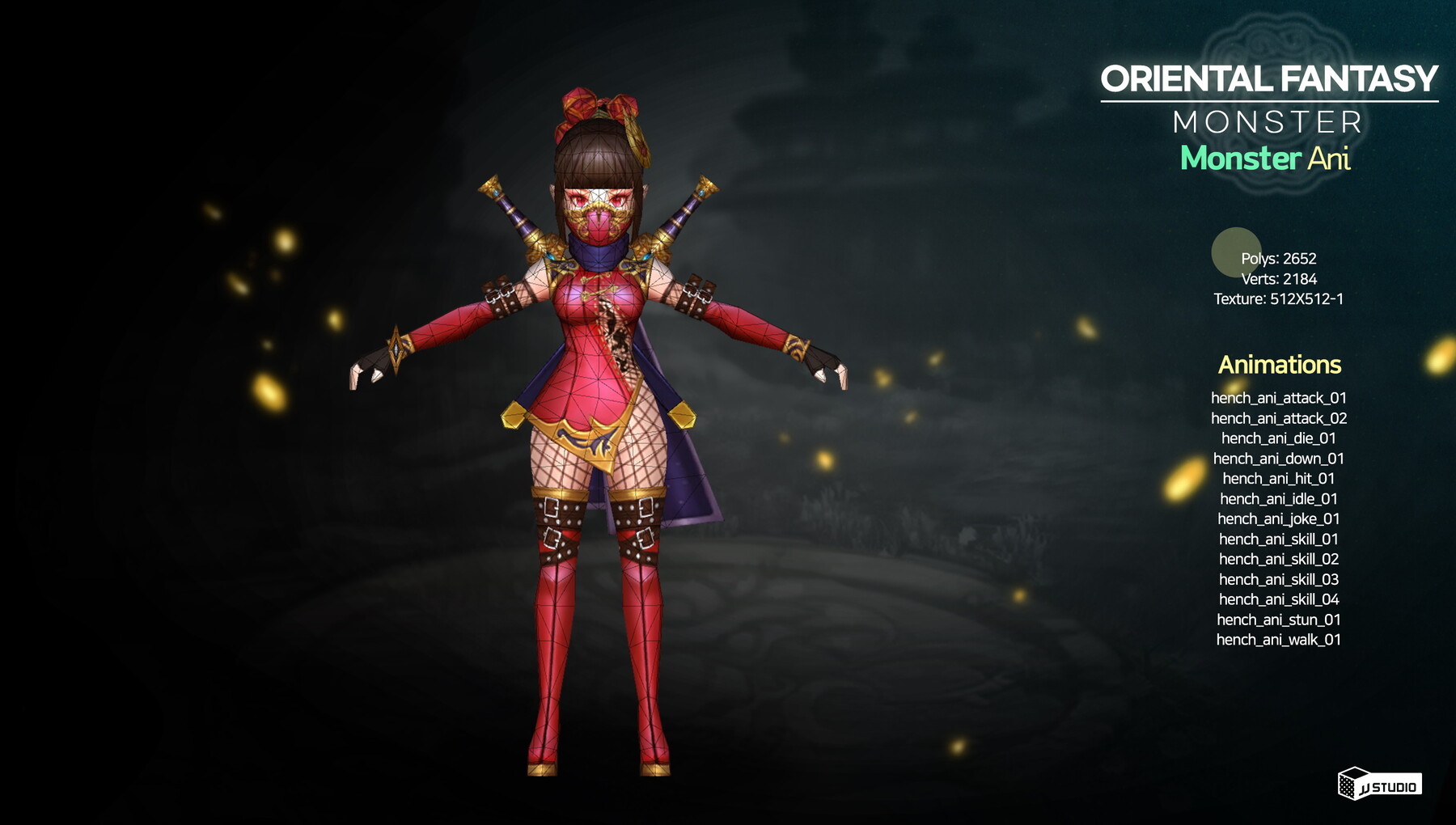 ArtStation - Oriental Fantasy Monster - Ani | Game Assets