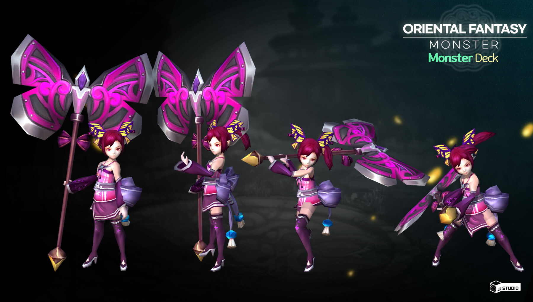 ArtStation - Oriental Fantasy Monster - Deck | Game Assets