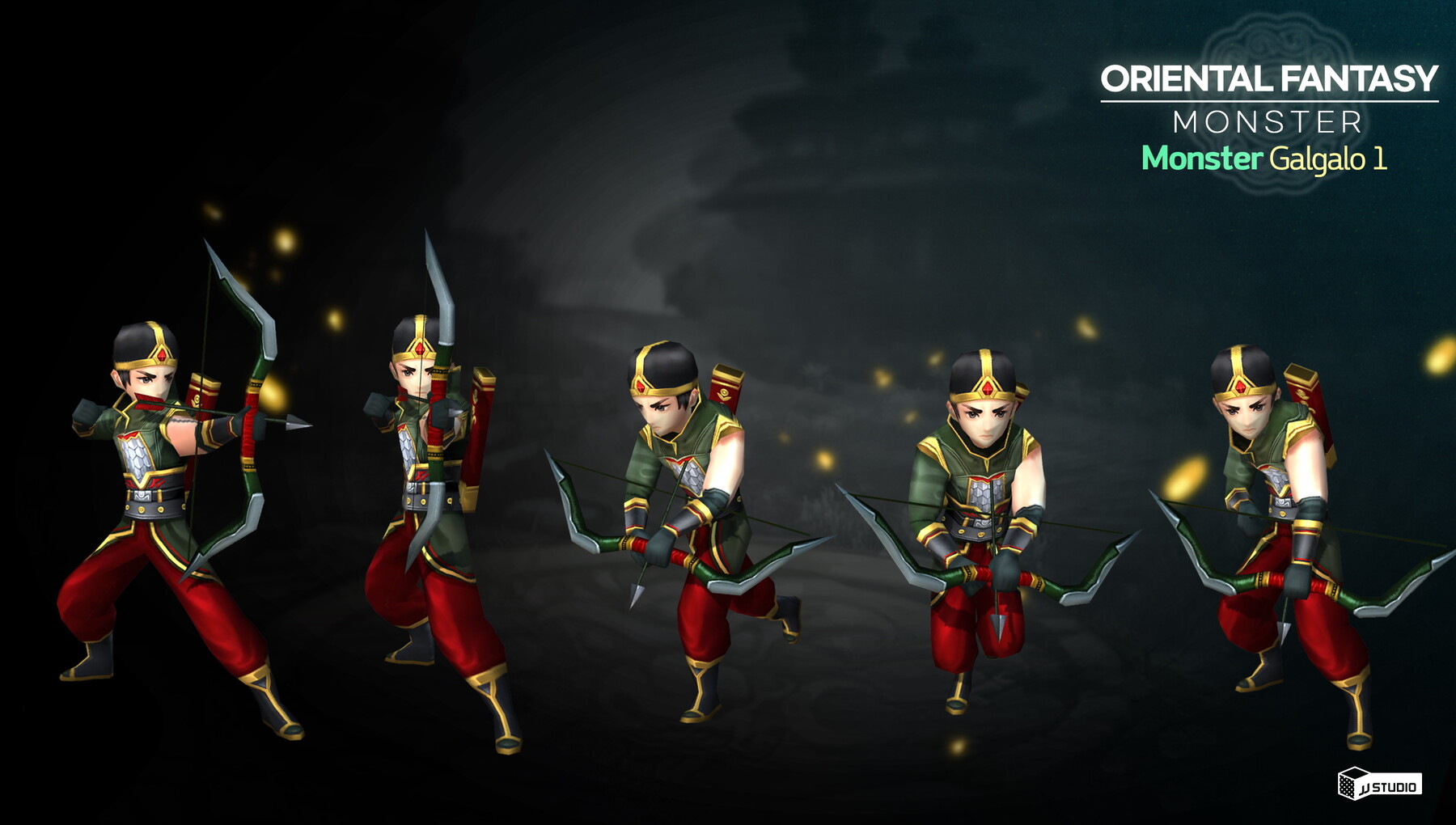 ArtStation - Oriental Fantasy Monster - Galgalo 1 | Game Assets