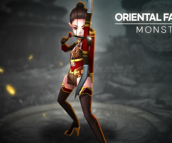 ArtStation - Oriental Fantasy Monster - Galgalo 2 | Game Assets