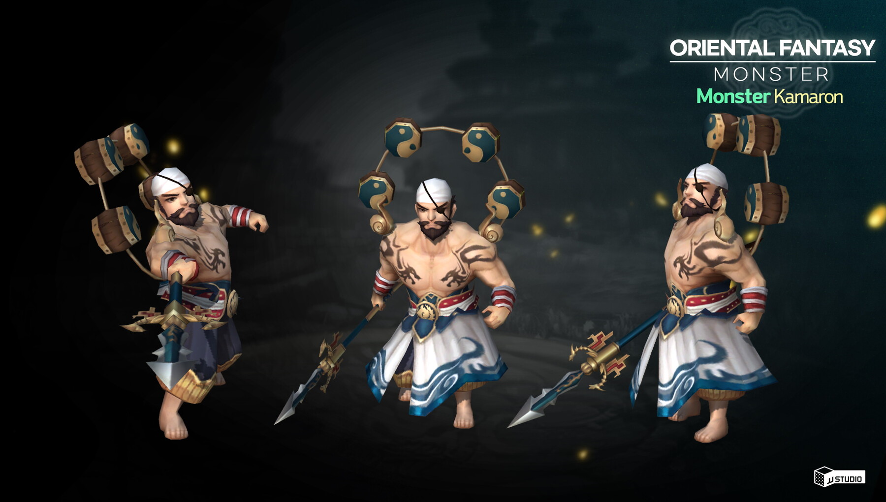 ArtStation - Oriental Fantasy Monster - Kamaron | Game Assets