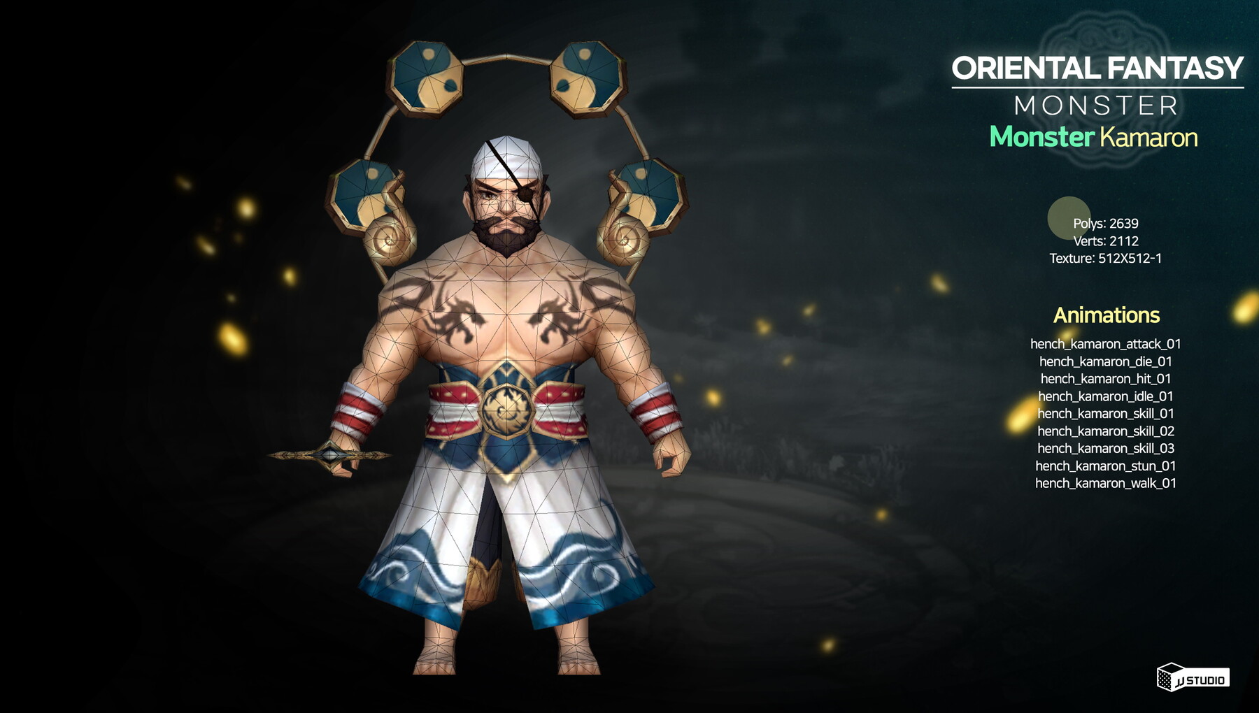 ArtStation - Oriental Fantasy Monster - Kamaron | Game Assets