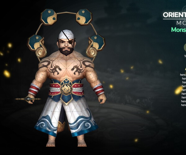 ArtStation - Oriental Fantasy Monster - Kamaron | Game Assets