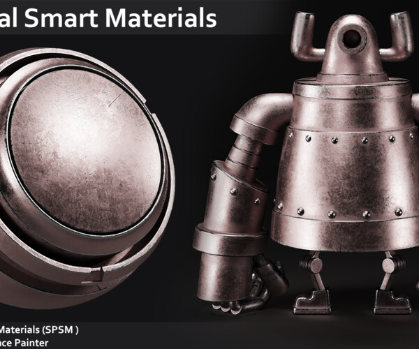 ArtStation - 60 Metal Smart Materials_Vol2 | Game Assets