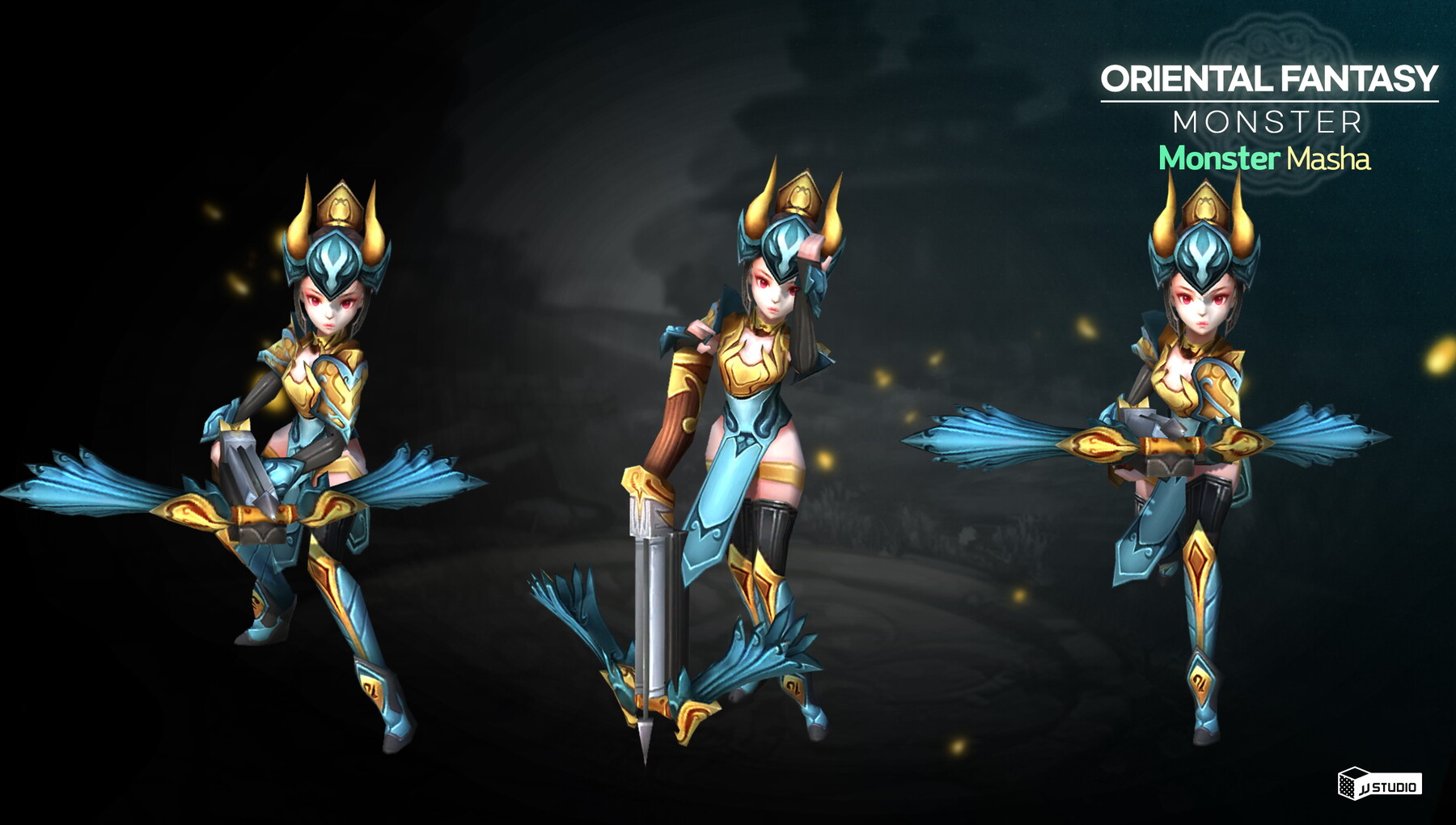 ArtStation - Oriental Fantasy Monster - Masha | Game Assets