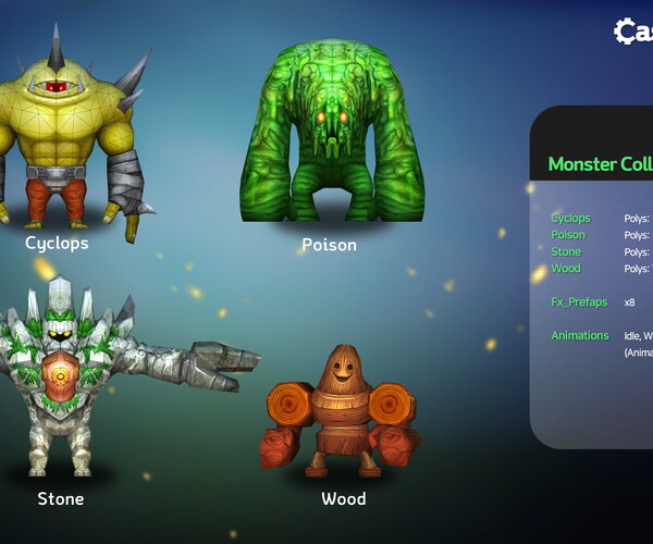 ArtStation - Casual Tiny Monster - Collection Pack 2 | Game Assets