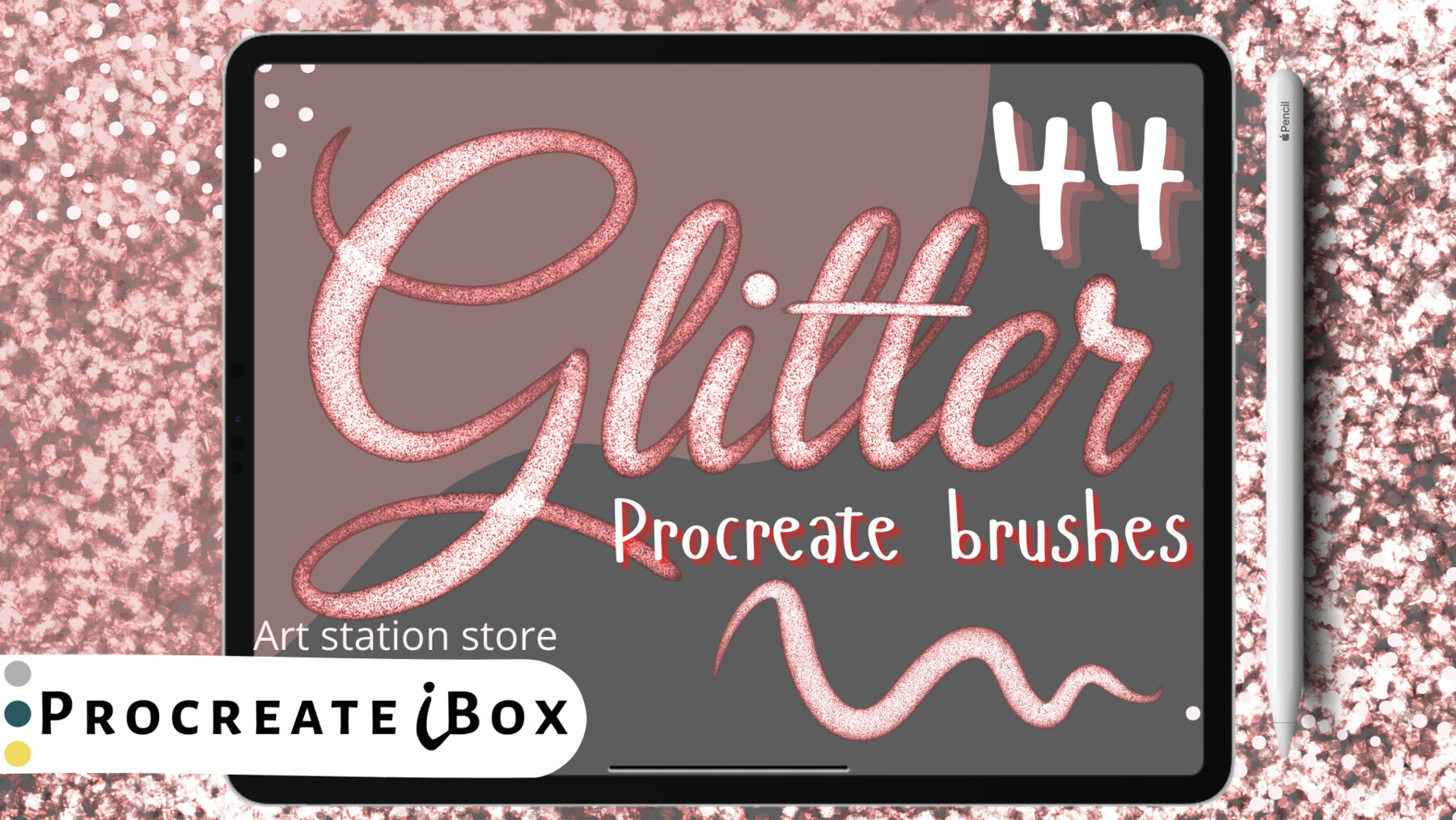 ArtStation - Glitter and Rainbow Procreate brushes | ProcreateiBox | Brushes