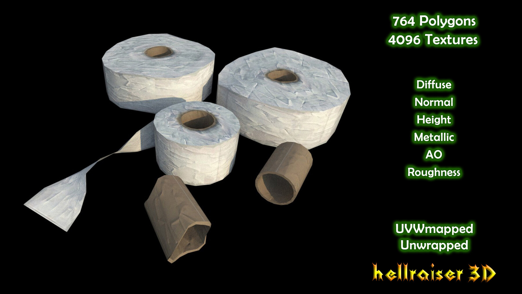 ArtStation - Toilet Papers - PBR - Textured | Game Assets