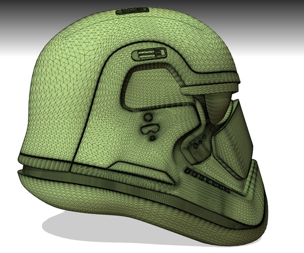 ArtStation - STAR WARS STORMTROOPER HELMET low-poly | Game Assets