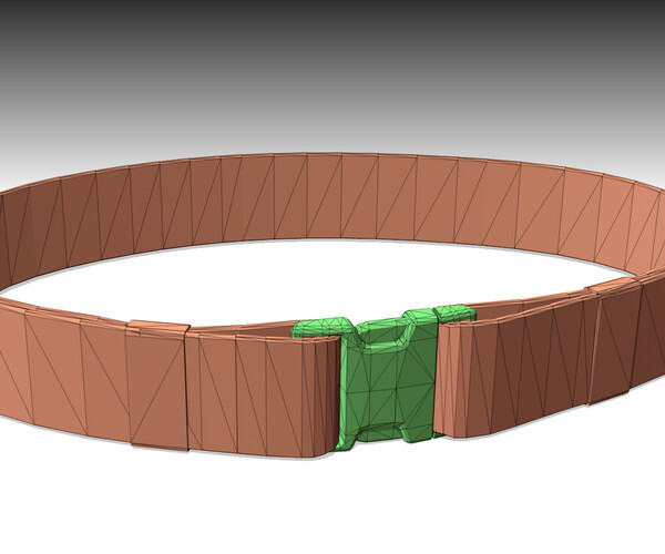 ArtStation - TACTICAL BELT low-poly | Game Assets