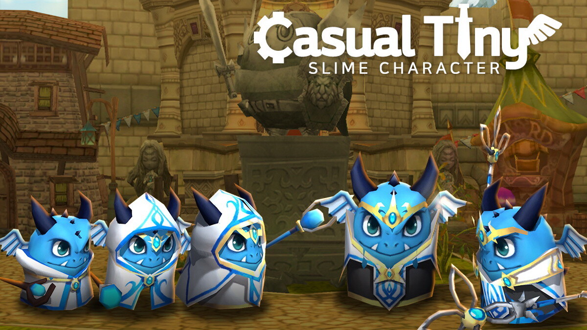 ArtStation - Casual Tiny Slime - Element water Pack | Game Assets