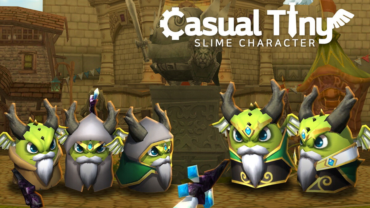 ArtStation - Casual Tiny Slime - Wizard Pack | Game Assets
