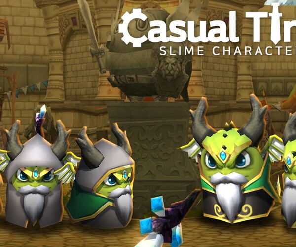 ArtStation - Casual Tiny Slime - Wizard Pack | Game Assets