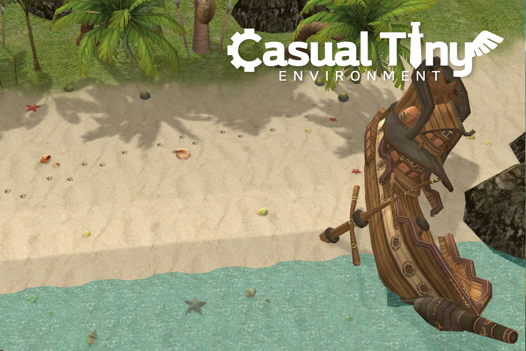 ArtStation - Casual Tiny Environment - Beach stage | Game Assets