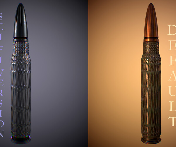 ArtStation - Sci-fi PBR Bullets Collection | Resources