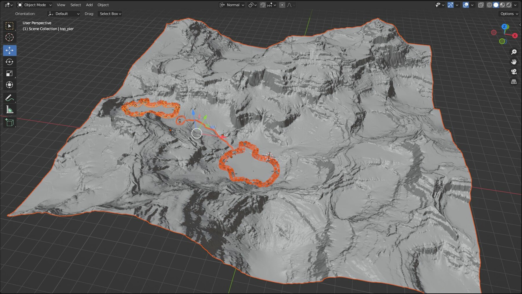 ArtStation - Two ponds and villages | Game Assets