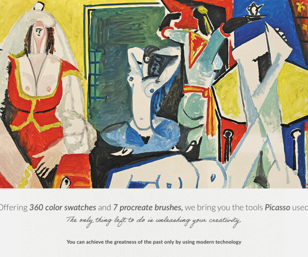 ArtStation - Pablo Picasso Procreate Brushes | Brushes