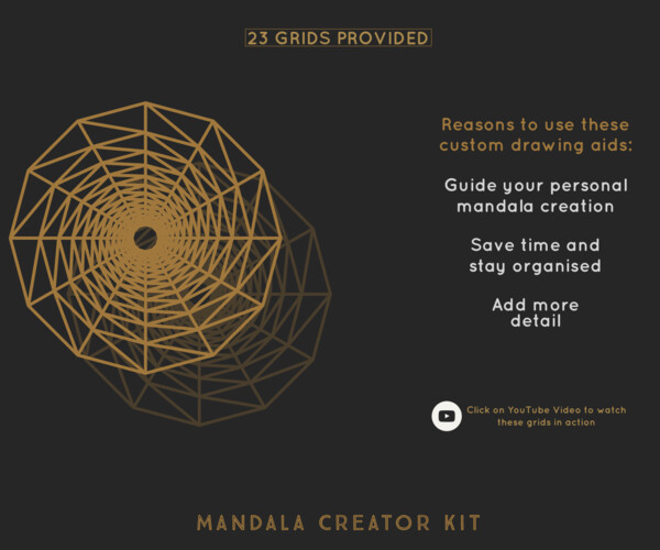 ArtStation - Mandala Creator Procreate Kit | Brushes