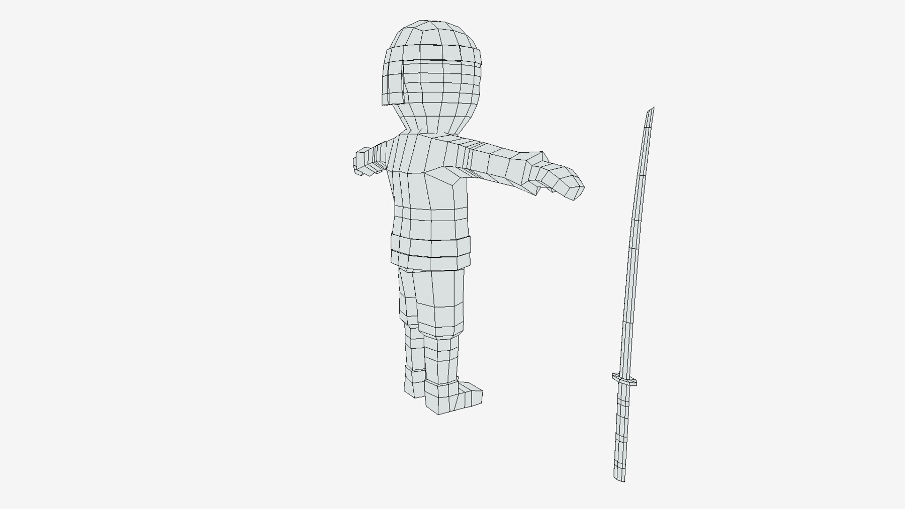 ArtStation - Low Poly Cartoon Ninja | Game Assets