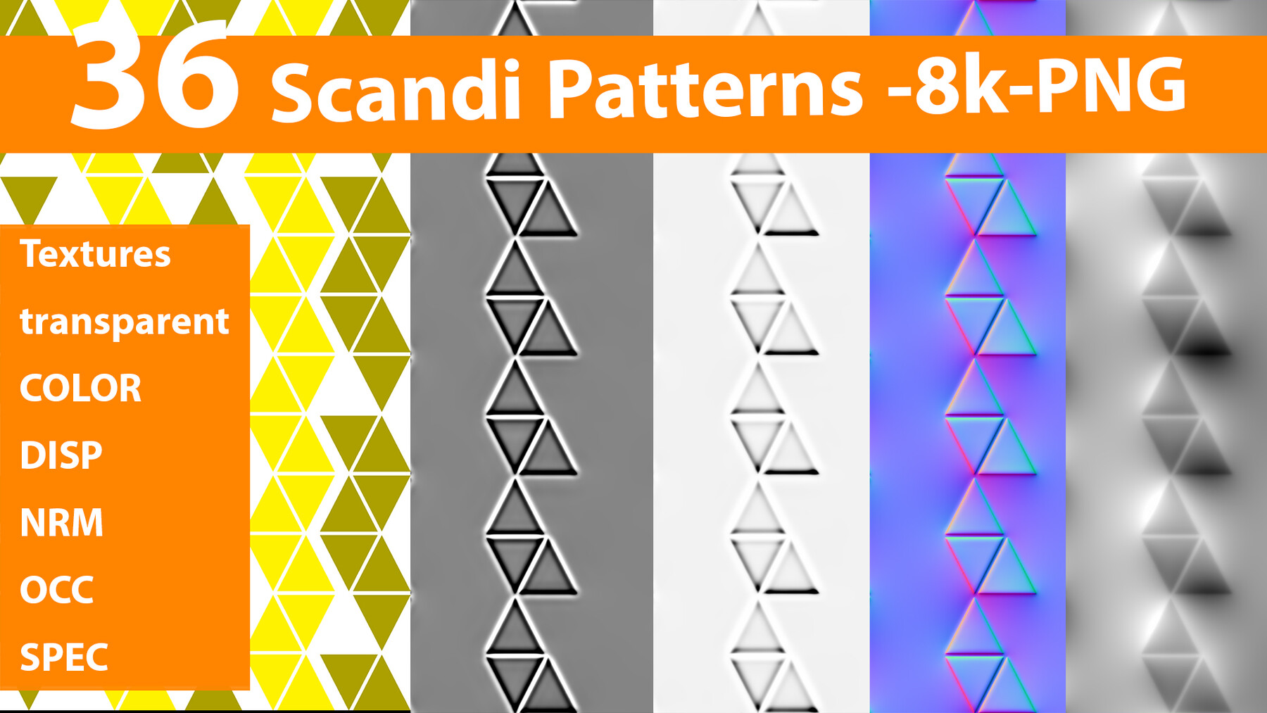 ArtStation - 36 Scandi Patterns -8k-PNG | Resources