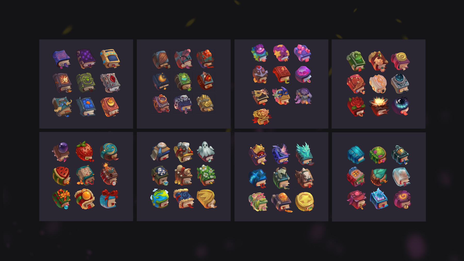 ArtStation - 100 Fantasy Books | Game Assets