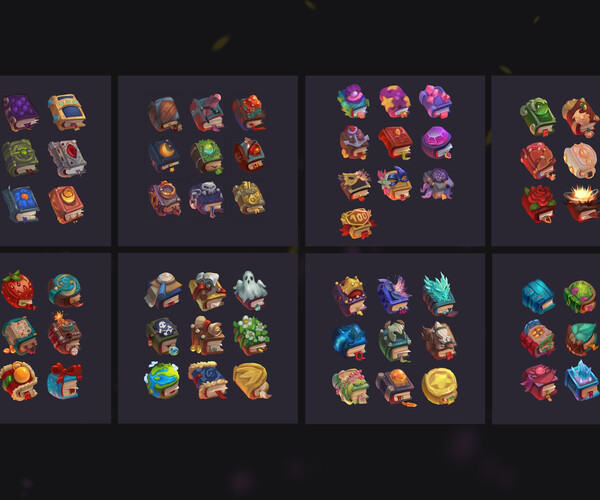 ArtStation - 100 Fantasy Books | Game Assets