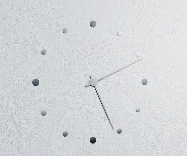 Artstation 3d Model Of Animated Wall Clock With Dots Resources 