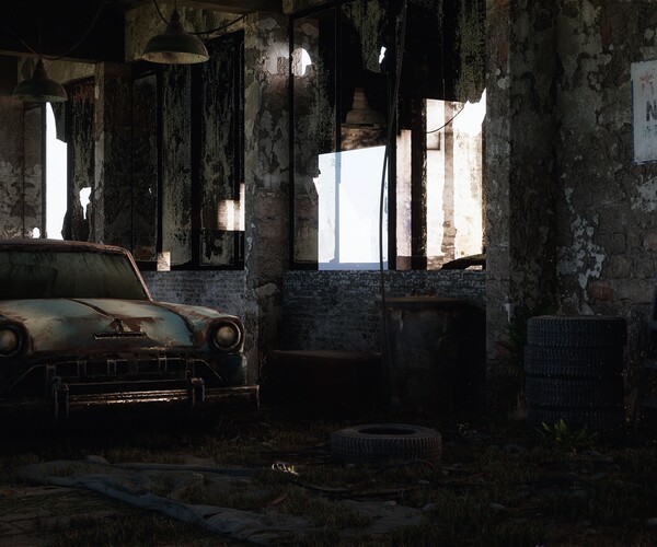 ArtStation - Garage (Unreal Engine 05 environment) | Game Assets