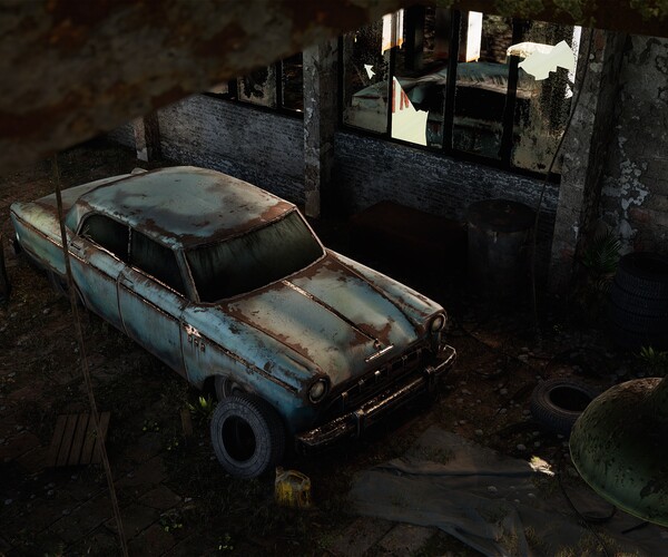 ArtStation - Garage (Unreal Engine 05 environment) | Game Assets