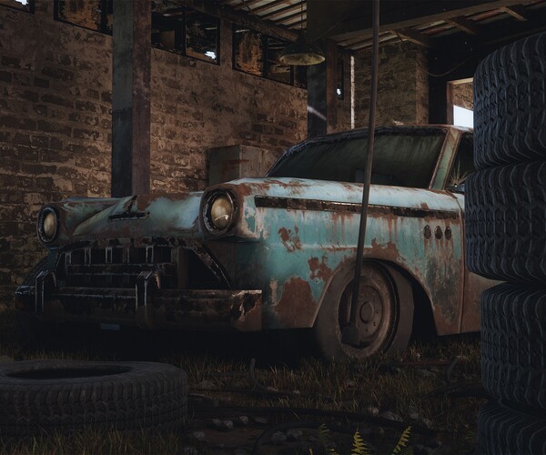 ArtStation - Garage (Unreal Engine 05 environment) | Game Assets