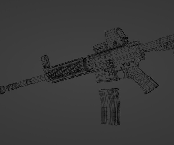 ArtStation - M4A1 Rifle - Rigged and Animated | Game Assets