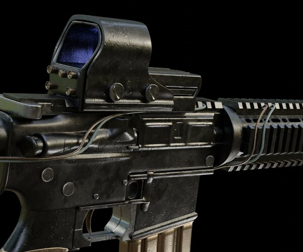 ArtStation - M4A1 Rifle - Rigged and Animated | Game Assets