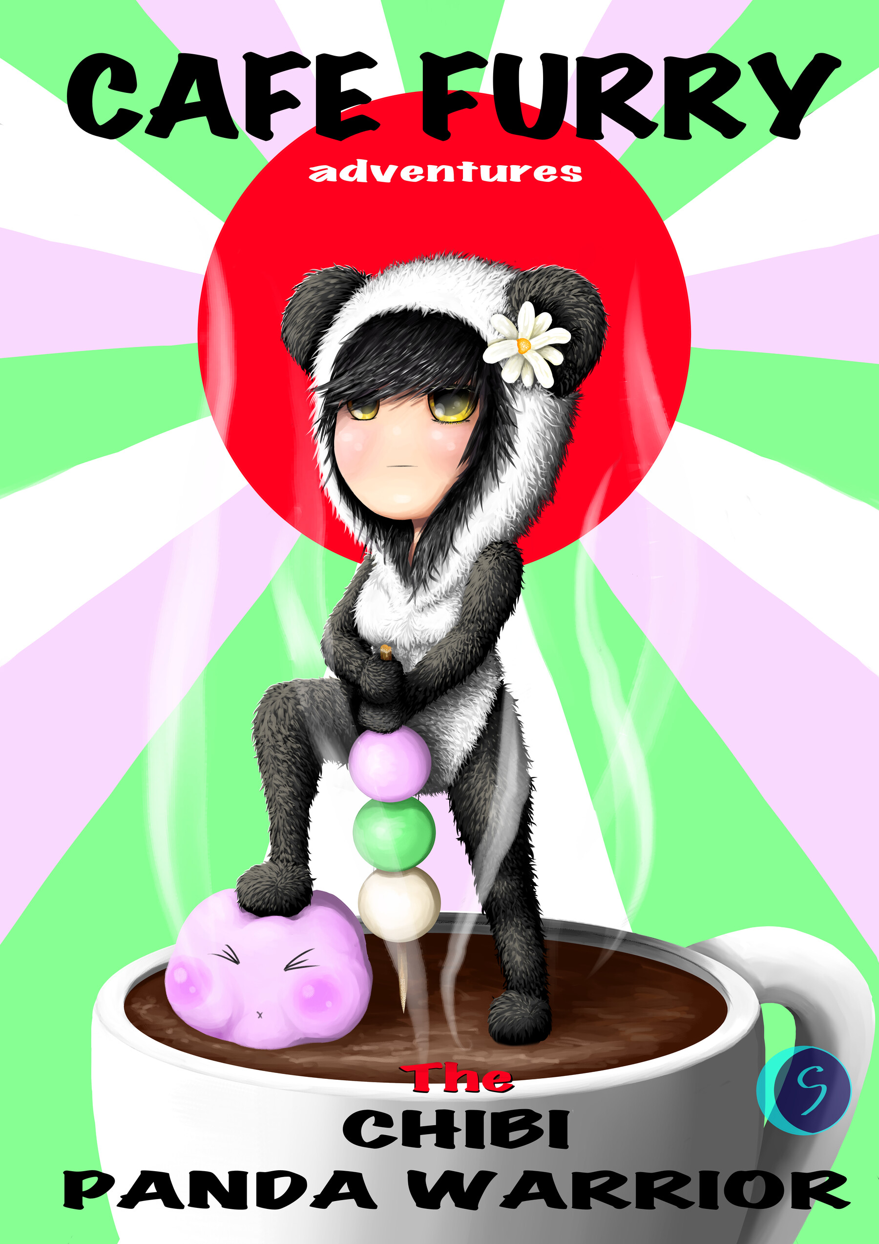 ArtStation - Cafe Furry Adventures the Chibi Panda Warrior | Artworks