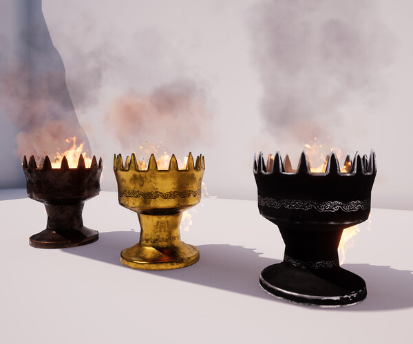 ArtStation - Simple Game-Ready Brazier | Game Assets