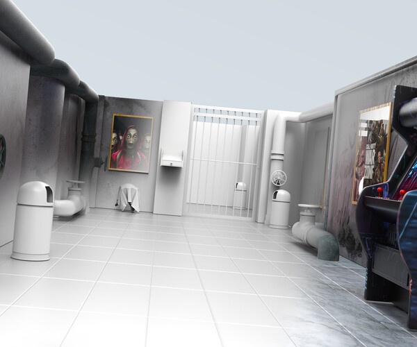 ArtStation - Game Scene 3d model lowpoly | Game Assets