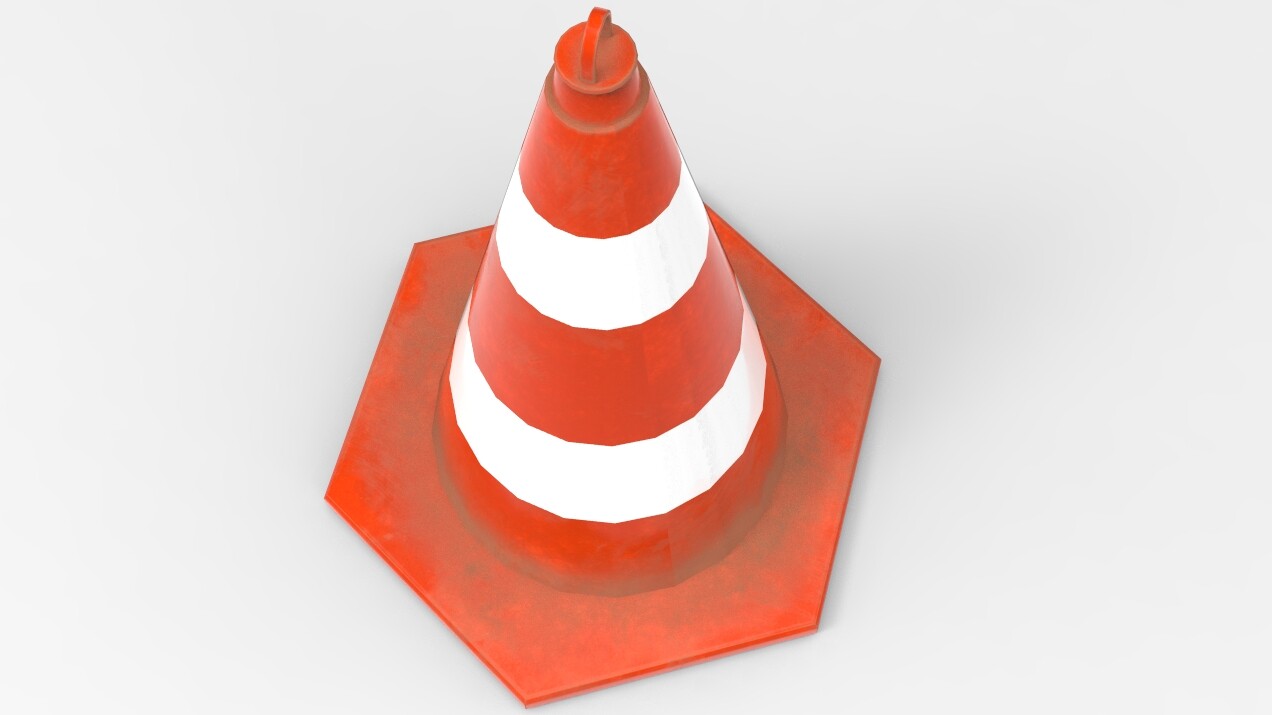 ArtStation - PBR GameReady Cone Model Low-poly | Game Assets