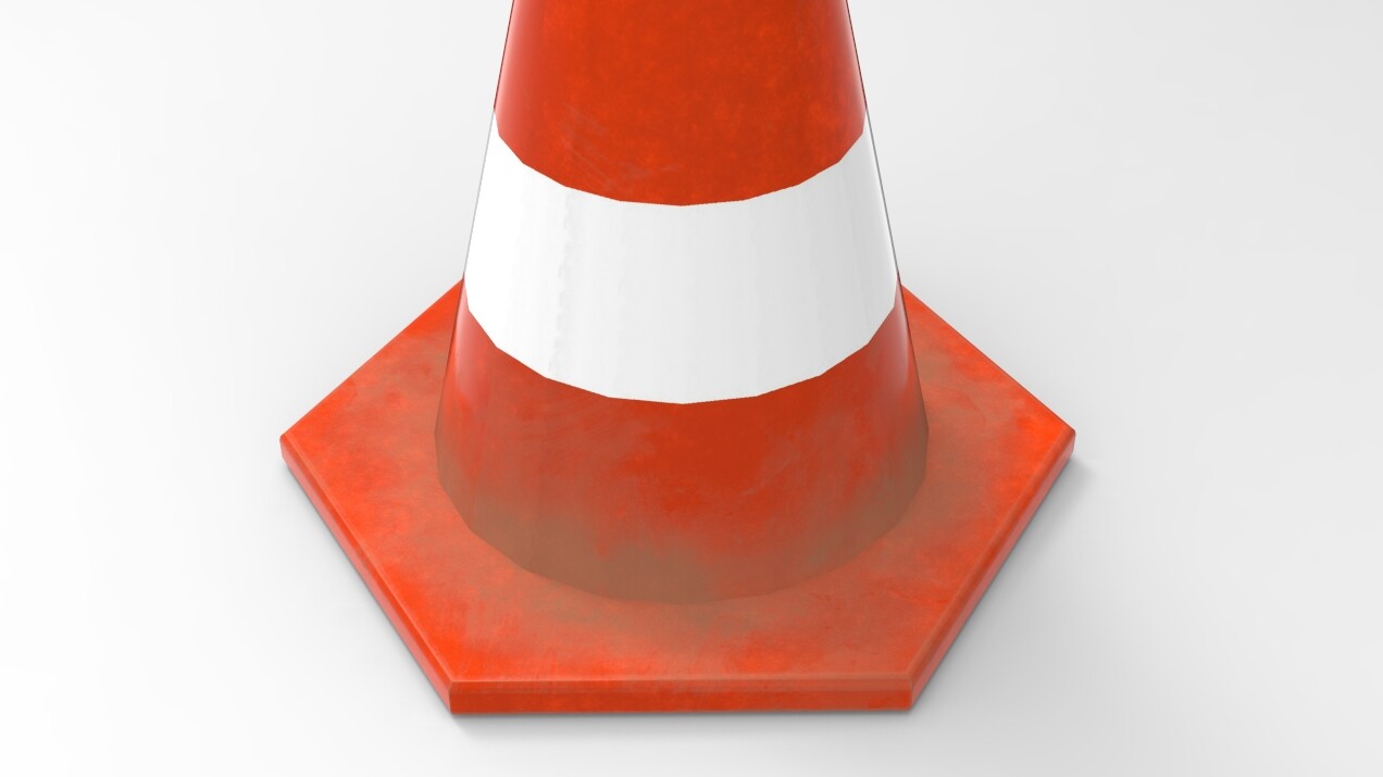 ArtStation - PBR GameReady Cone Model Low-poly | Game Assets