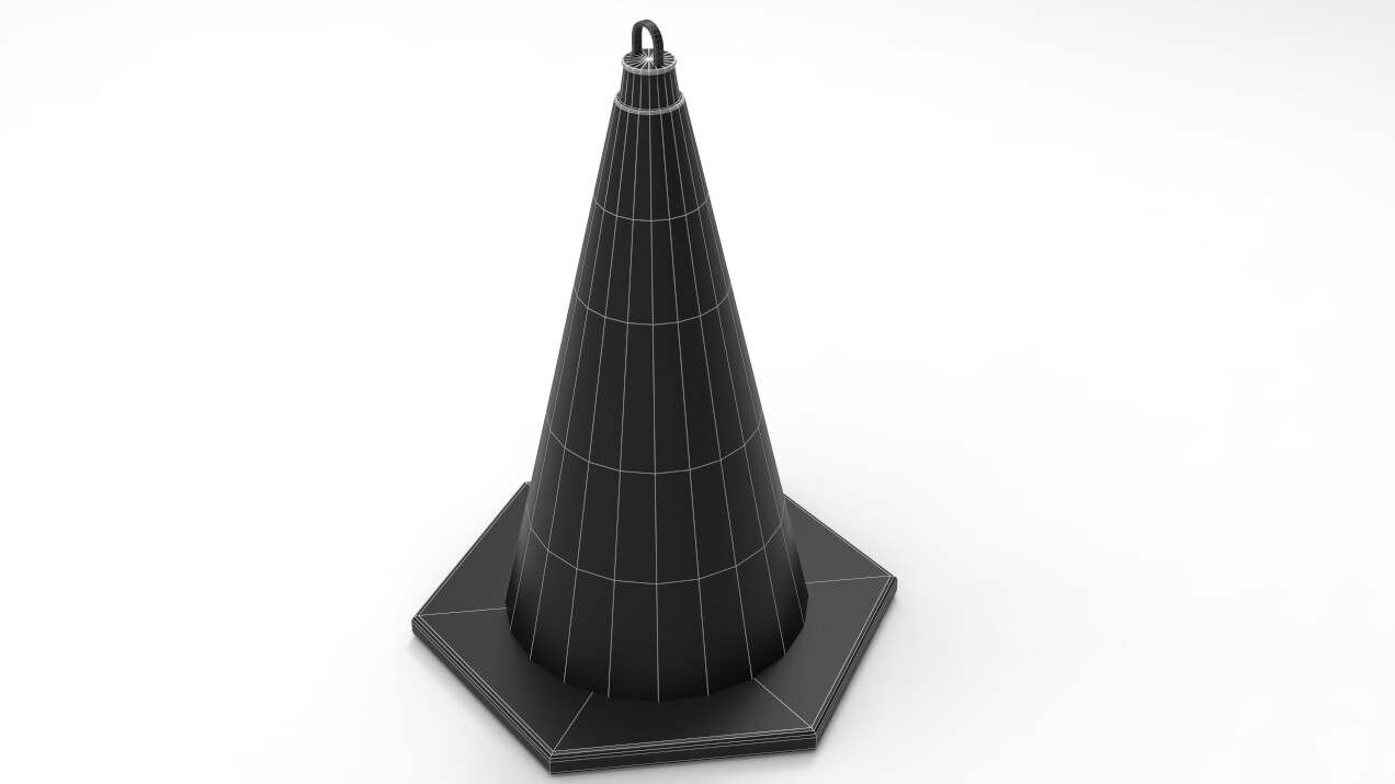 ArtStation - PBR GameReady Cone Model Low-poly | Game Assets
