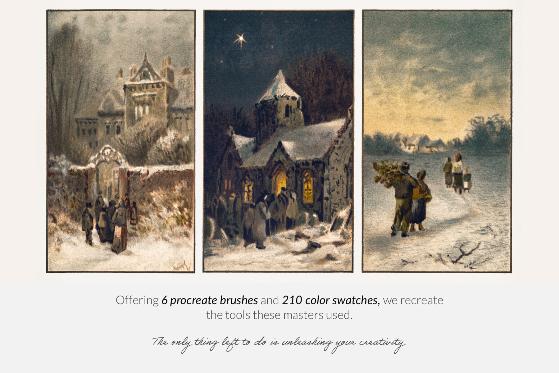 ArtStation - Spirit of Christmas (2021) Procreate Brushes | Brushes