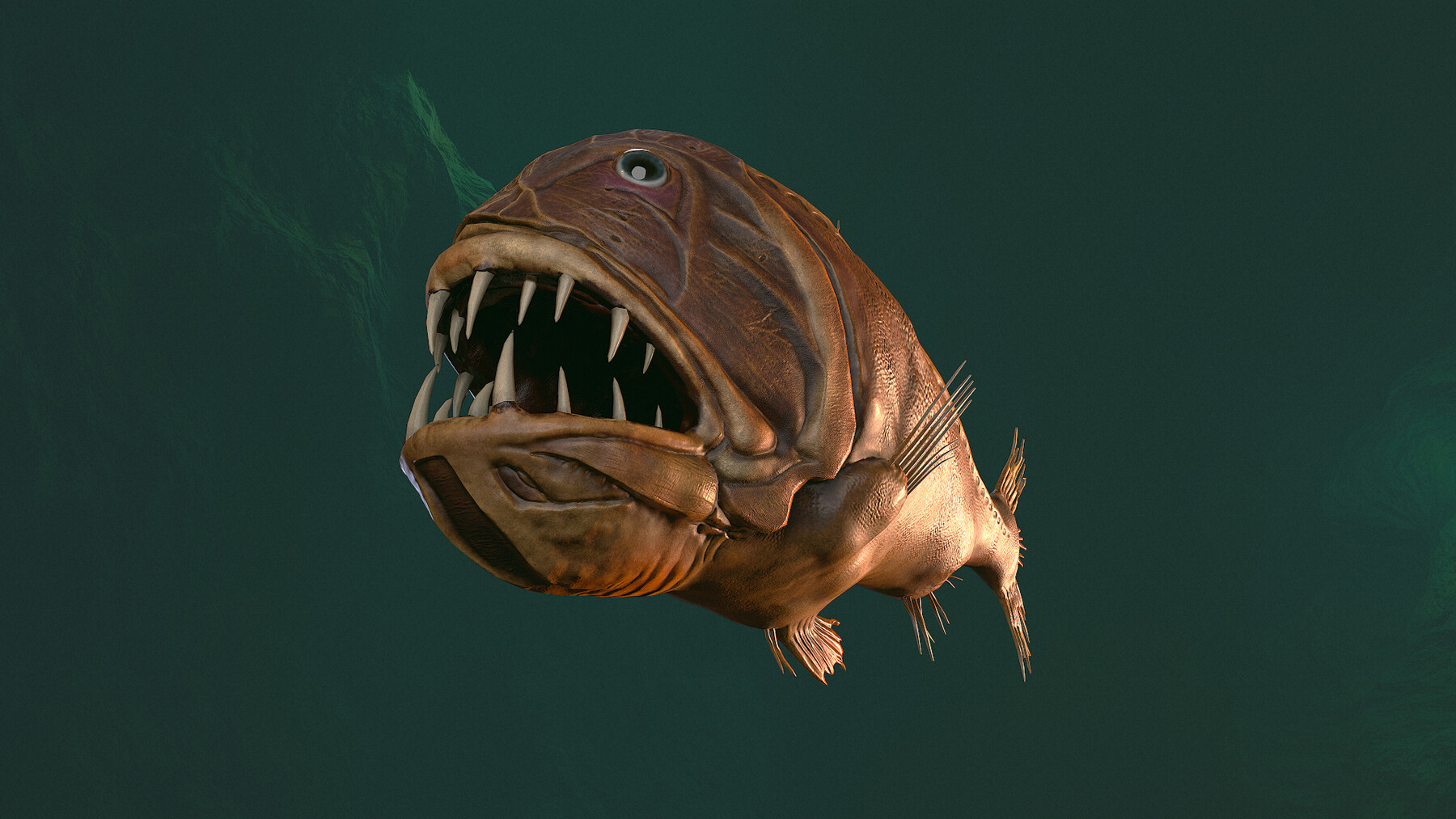 ArtStation - Fish Monster - Sabertooth | Game Assets