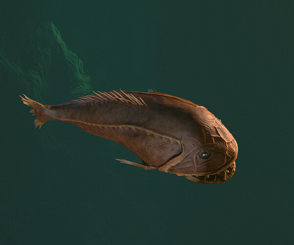 ArtStation - Fish Monster - Sabertooth | Game Assets