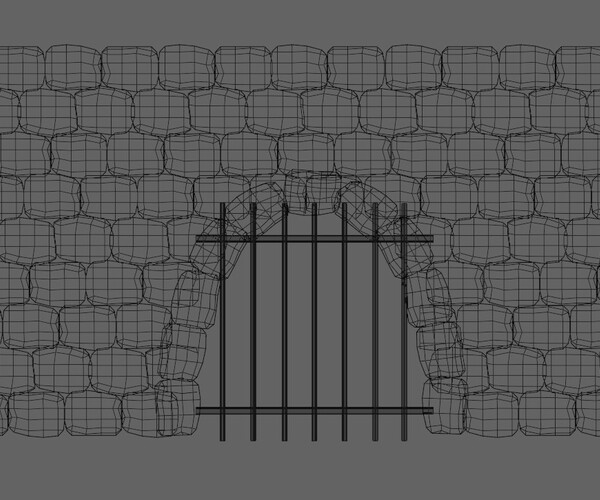 ArtStation - Dungeon Cell - Wall - Calabouco Low-poly 3D model | Game ...