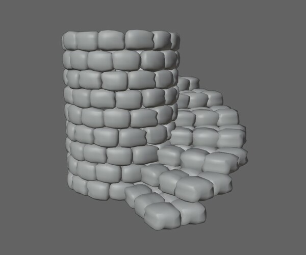 ArtStation - Rock Ladder Medieval - Dungeon - Escada Low-poly 3D model ...