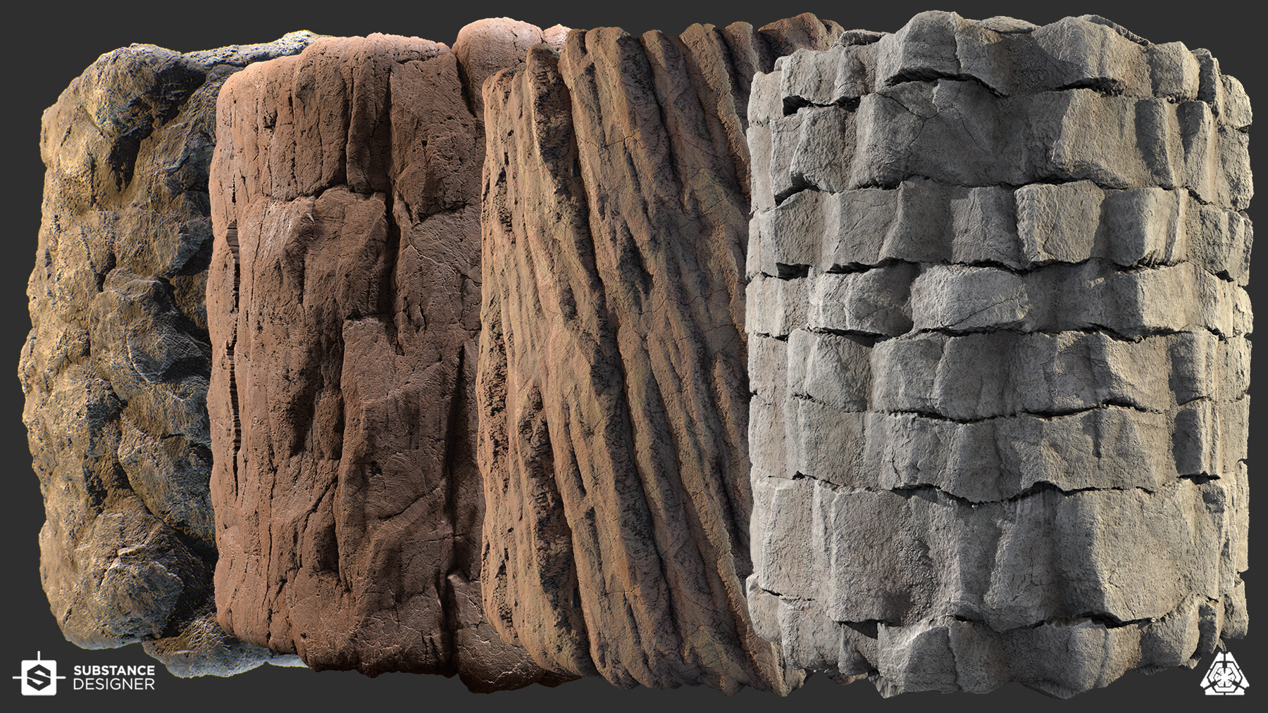 ArtStation - 10 High Quality Rock Material | Game Assets