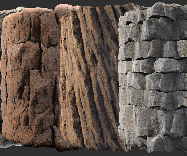 ArtStation - 10 High Quality Rock Material | Game Assets