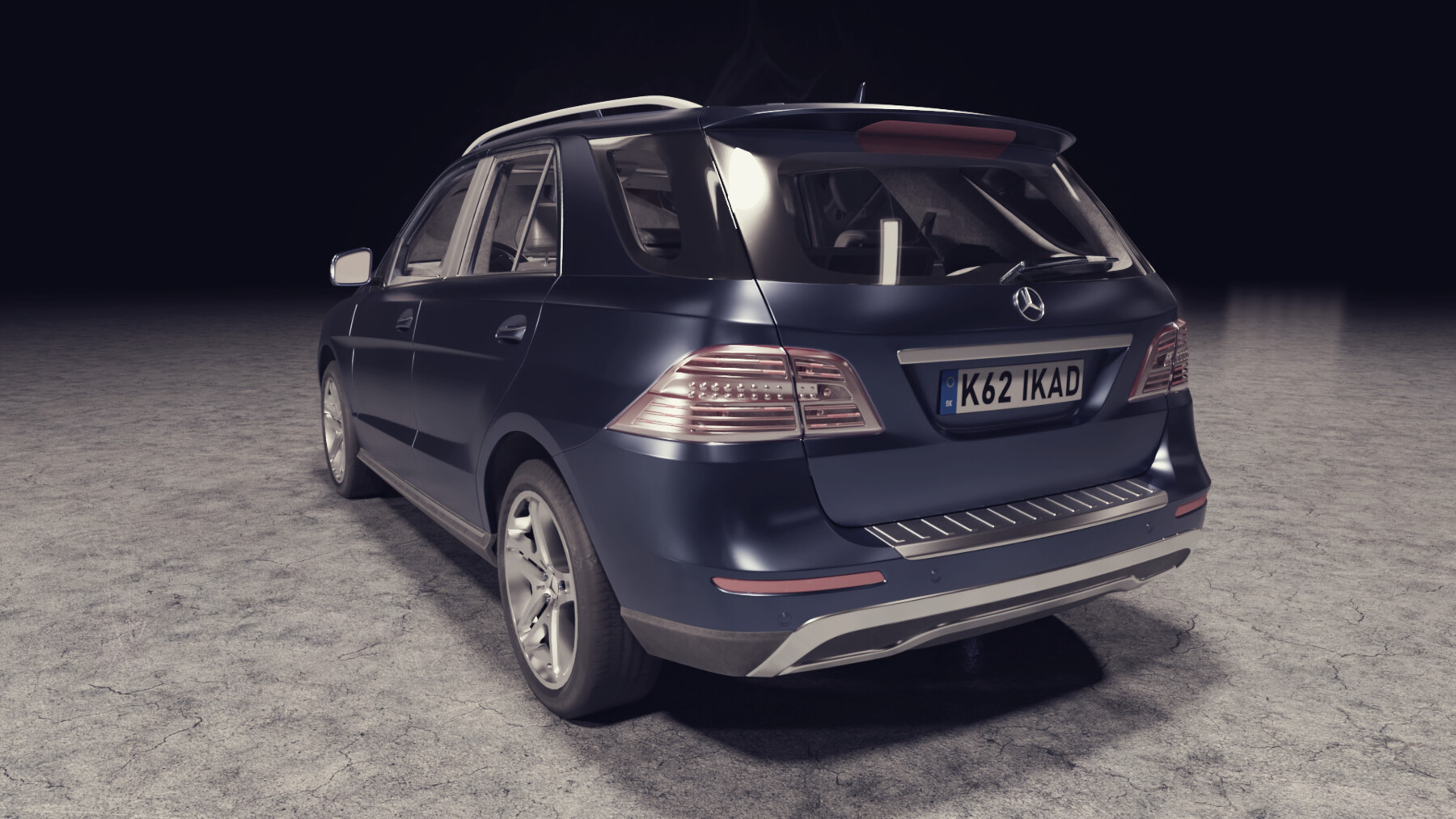 ArtStation - Blue car mercedes benz mL | Resources