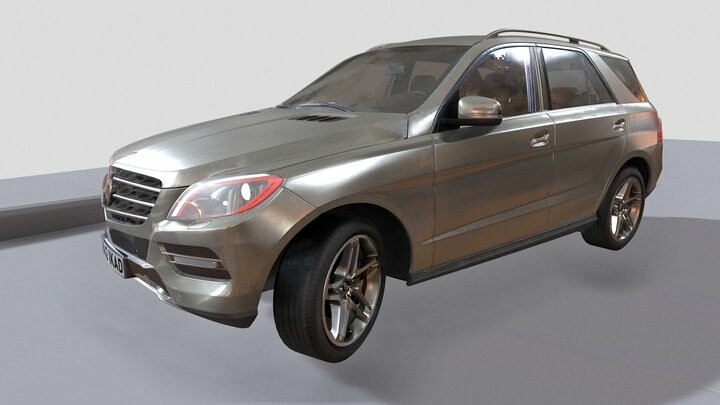 ArtStation - Gray Car Mercedes Benz ML | Resources