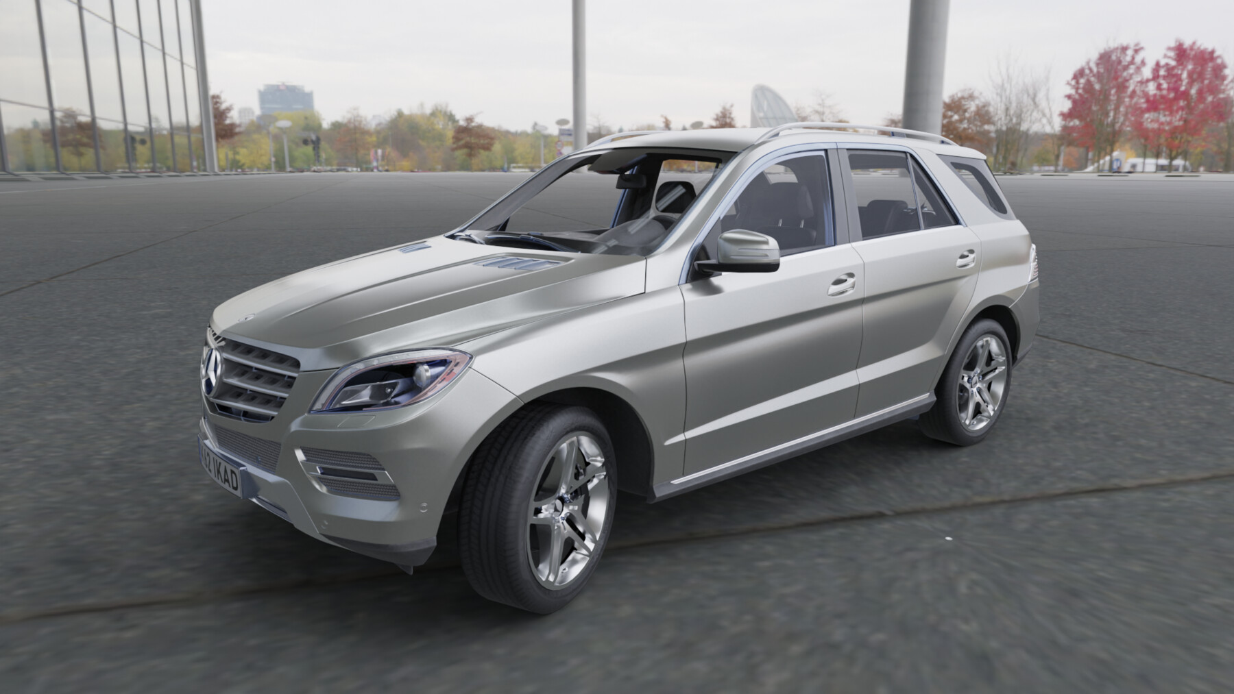 ArtStation - Gray Car Mercedes Benz ML | Resources