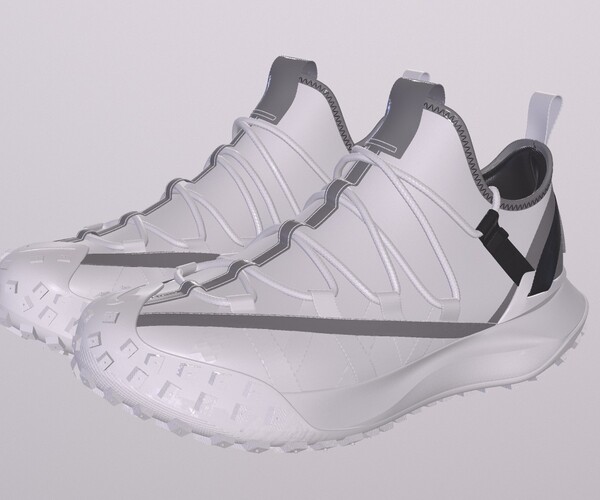 ArtStation - NIKE ACG REACT FLY SHOES low-poly | Game Assets