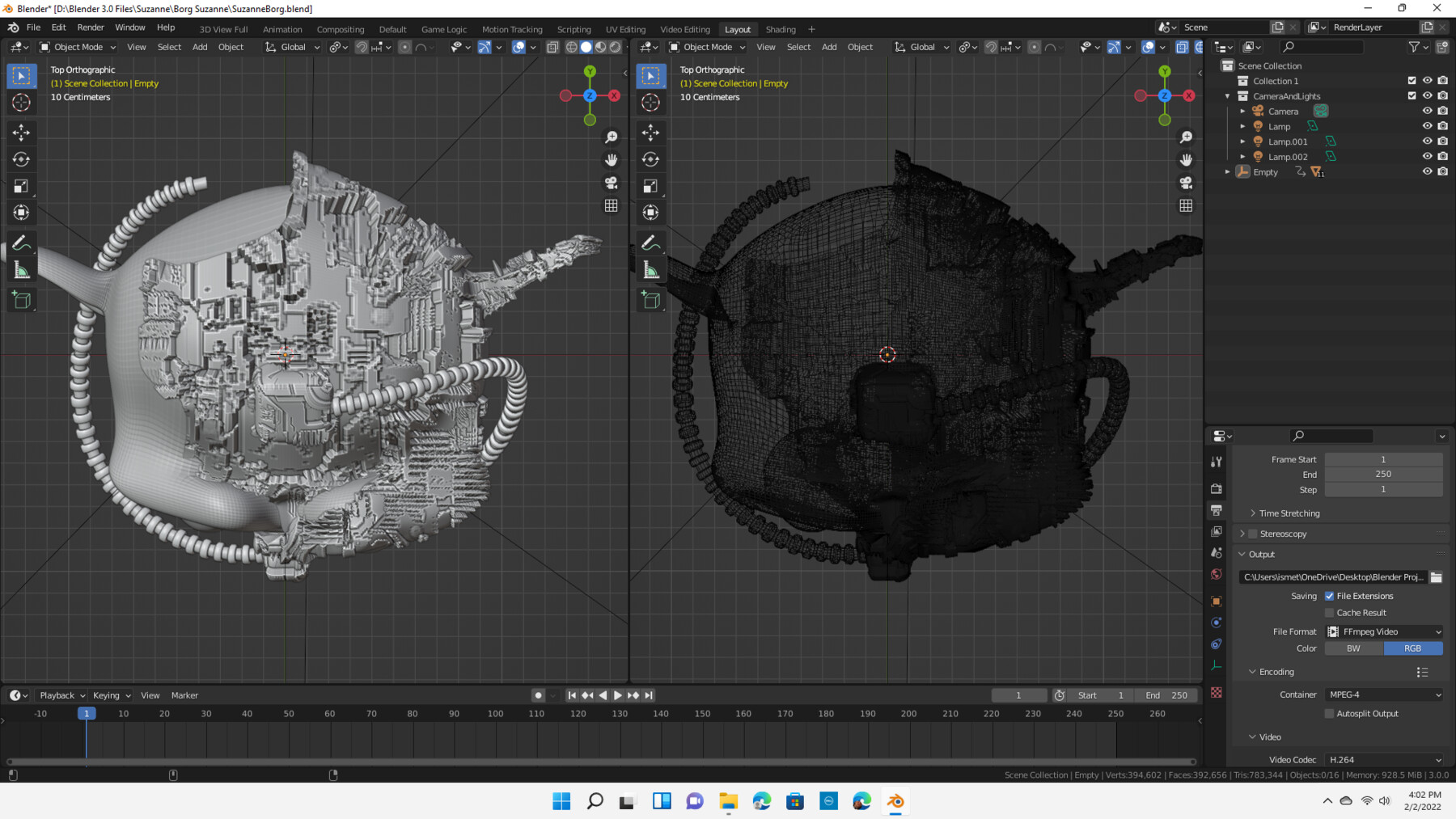 ArtStation - Blender Suzanne Star Trek Borg Character | Resources